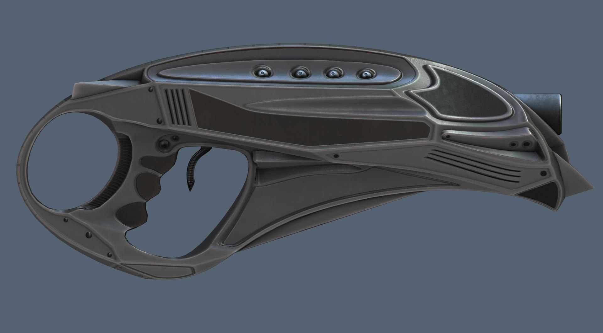 3D model Futuristic Handgun VR / AR / low-poly animated | CGTrader