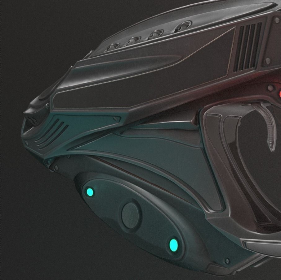 3D model Futuristic Handgun VR / AR / low-poly animated | CGTrader