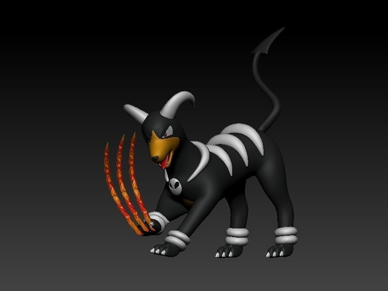 pokemon houndoom 3D model 3D printable | CGTrader
