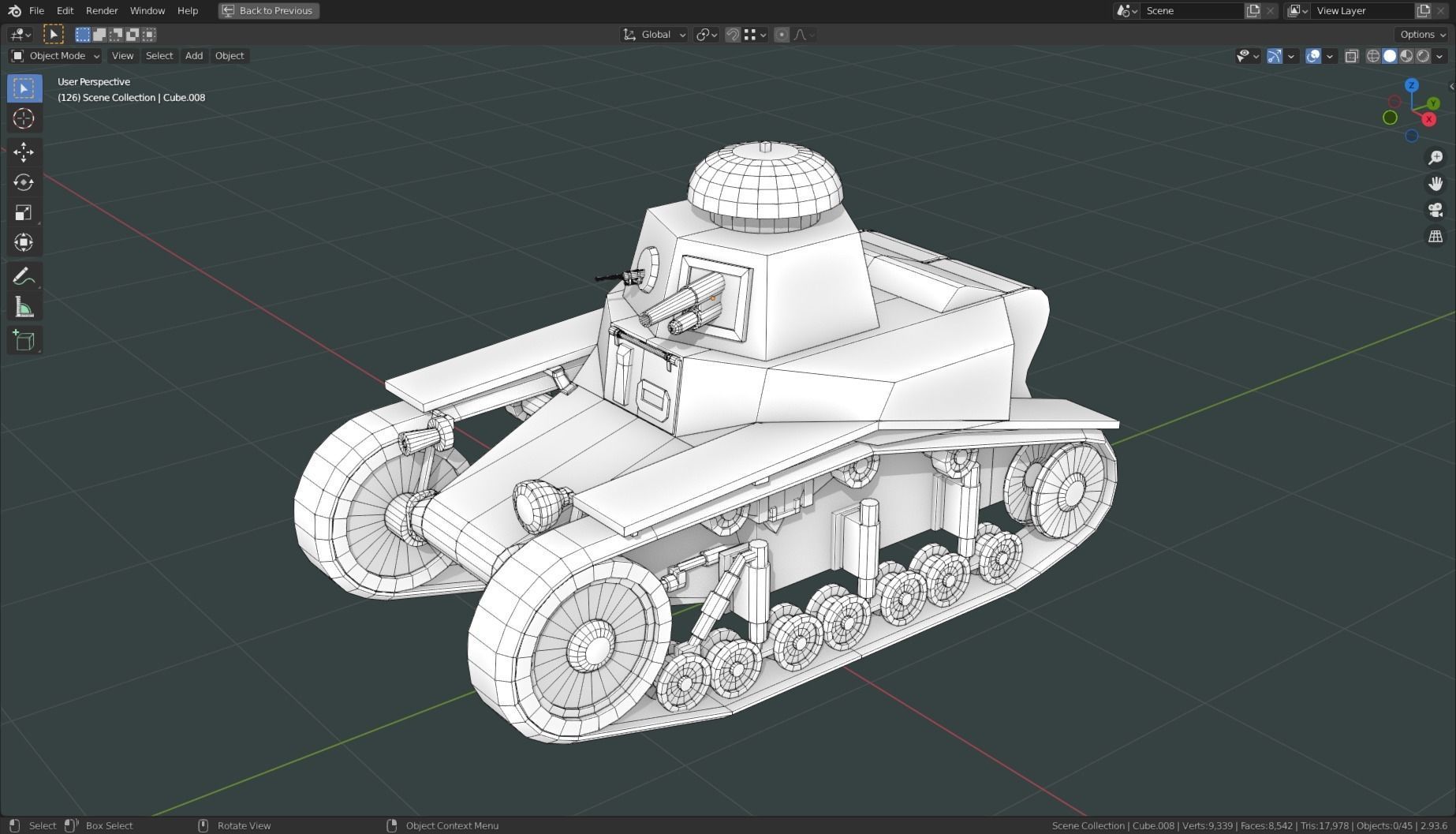 3D model T 18 Tank Base Mesh VR / AR / low-poly | CGTrader