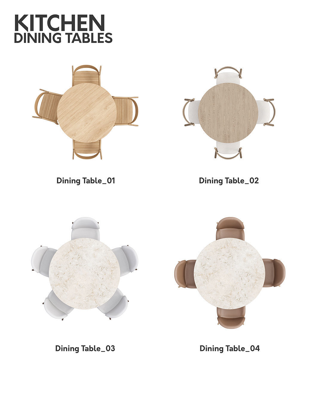 2D Floor Plan Furniture - Top View PSD - MORE than 300 cutouts 3D model ...