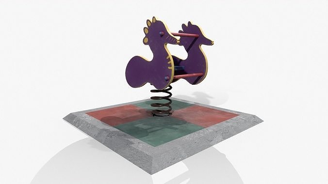 3D model Spring Rider Seahorse VR / AR / low-poly | CGTrader