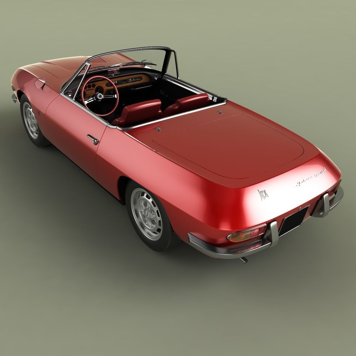 Lancia Fulvia Sport Zagato Spider 3D model | CGTrader