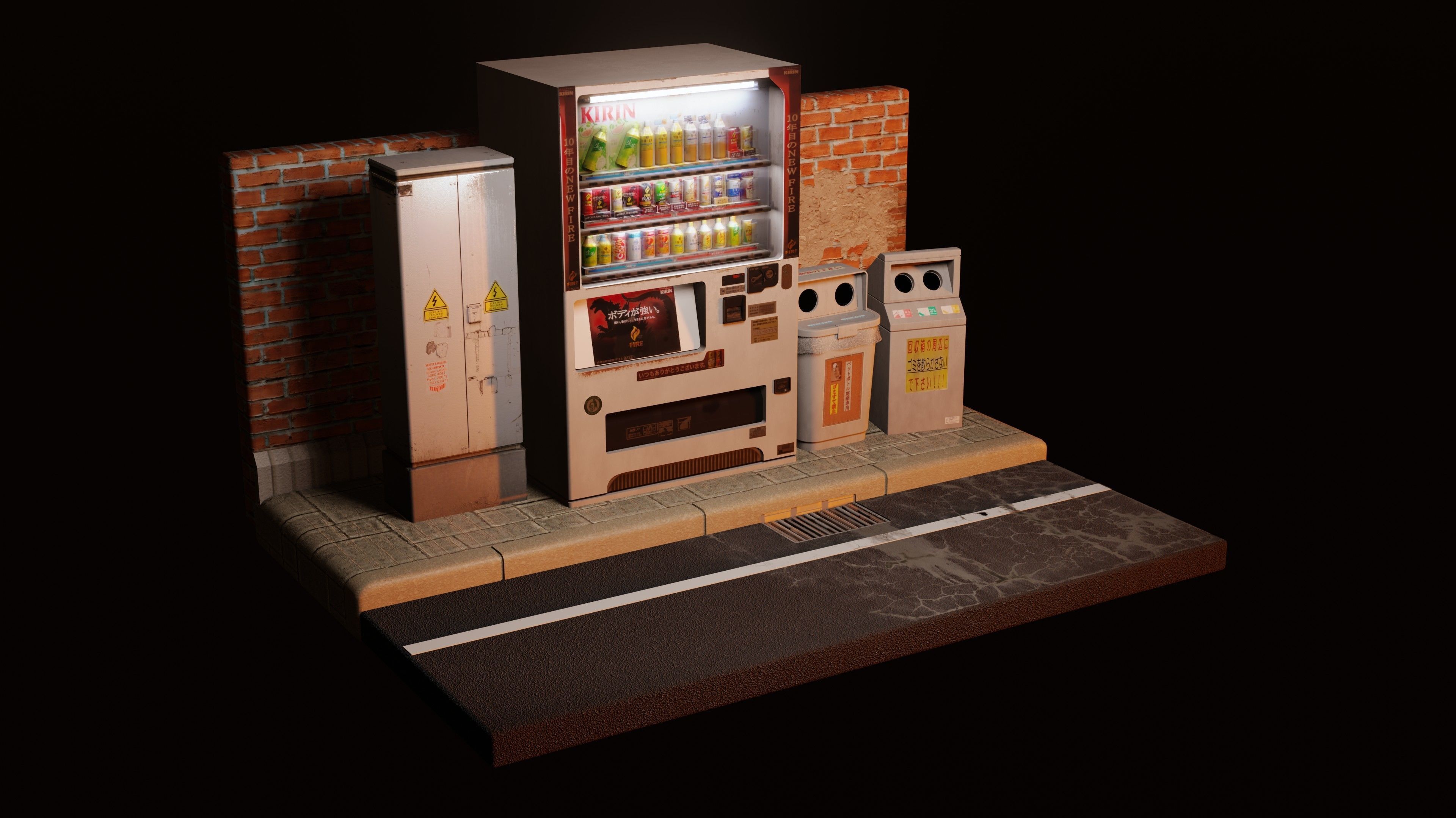 3D model Vending Machine 3 VR / AR / low-poly | CGTrader