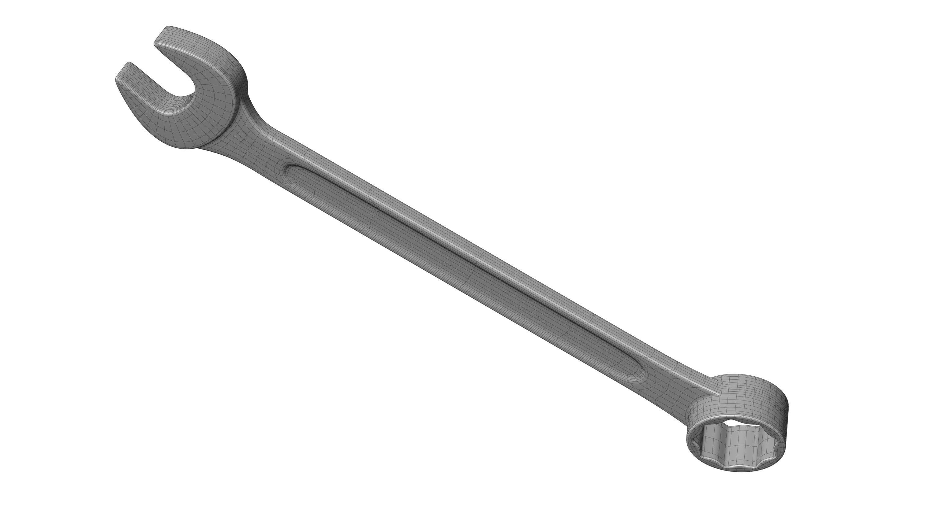 Combination Spanner Set 3D model | CGTrader