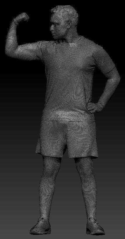 3D model Young man showing his biceps 356 VR / AR / low-poly | CGTrader