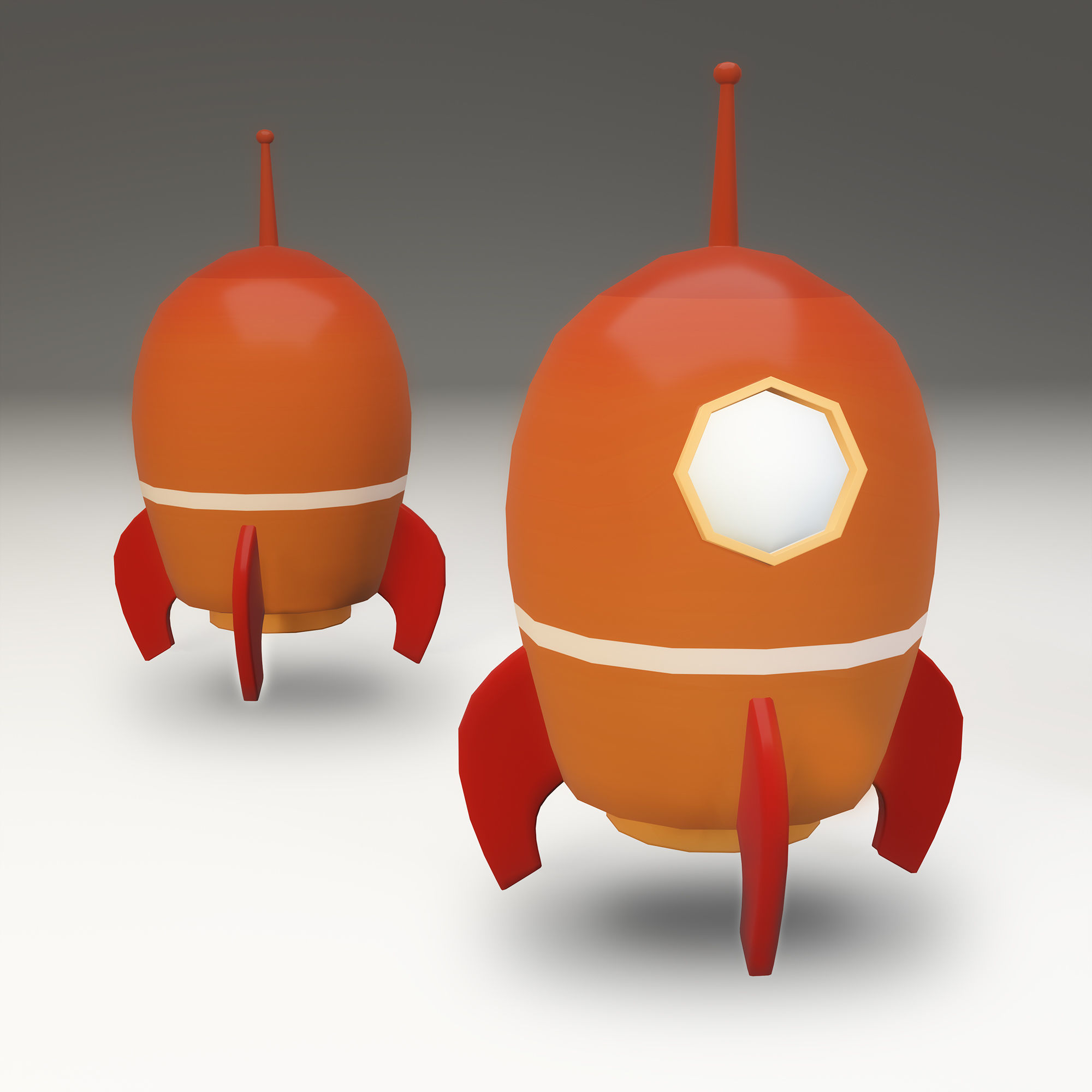 Low poly Rocket 3d model 3D model | CGTrader