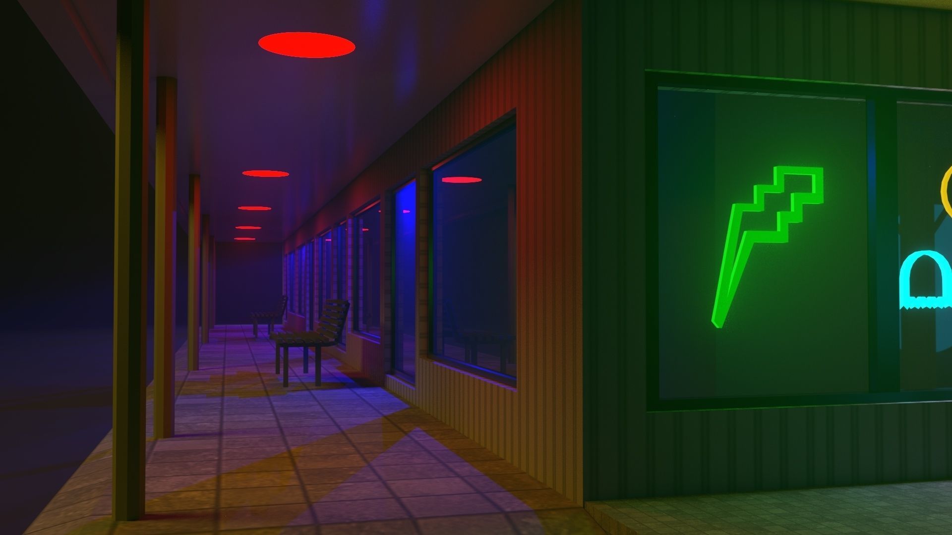 3D model Stranger Things Arcade VR / AR / low-poly | CGTrader