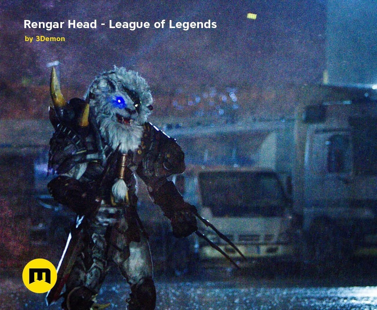 Rengar Head - League of Legends 3D model 3D printable | CGTrader