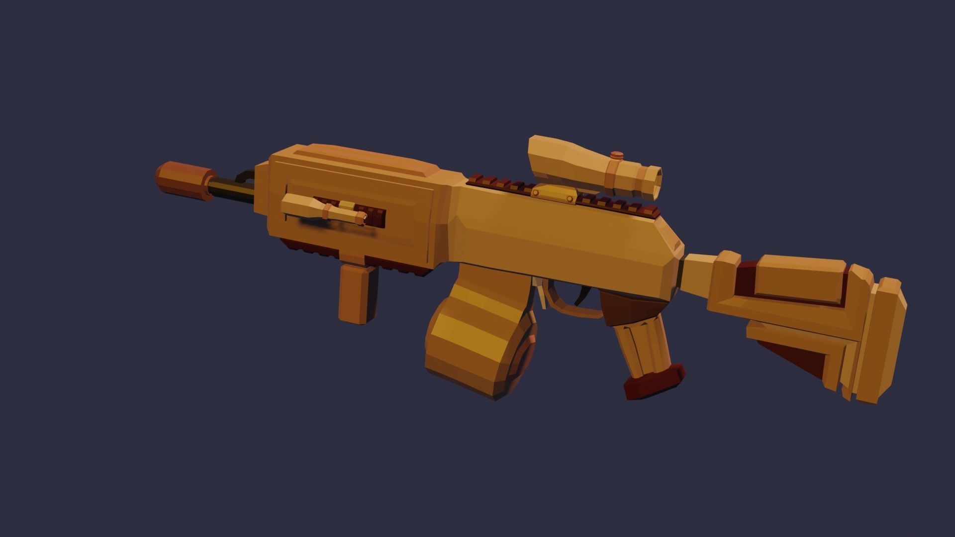 3D model Polygon assault rifle AK customized VR / AR / low-poly | CGTrader