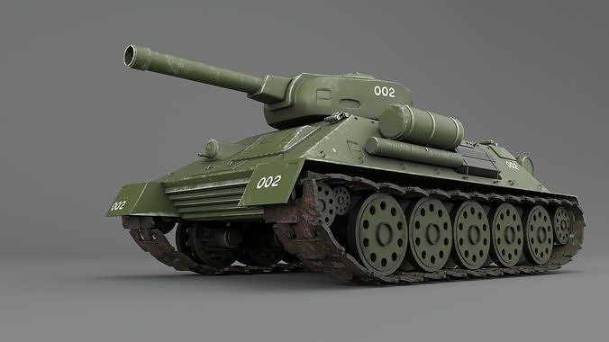Tank T-34 3d model Soviet medium tank world war weapon 3D model | CGTrader