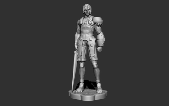 PSO HUmar character model 3D model 3D printable | CGTrader