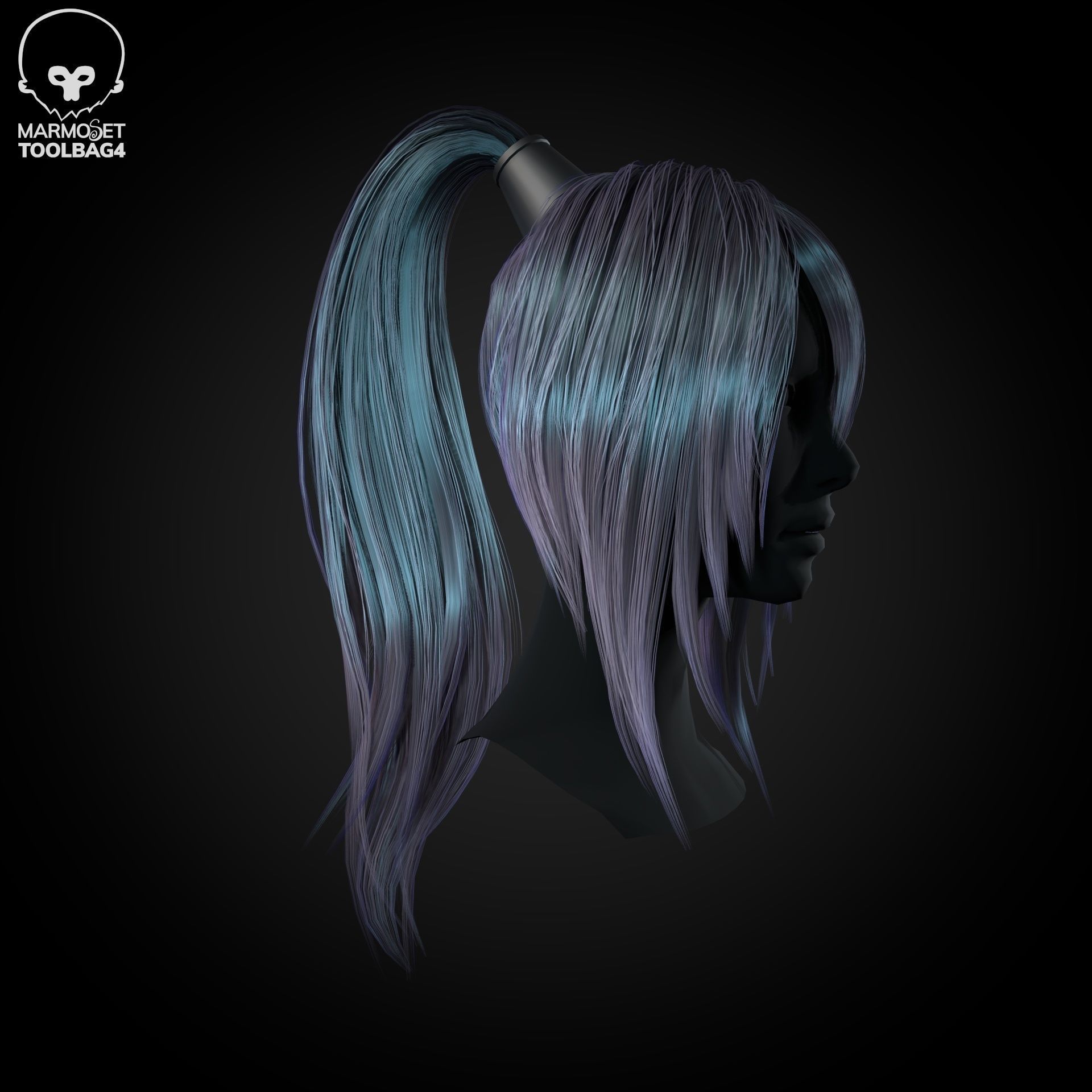 3D model Hairstyle Anime VR / AR / low-poly | CGTrader