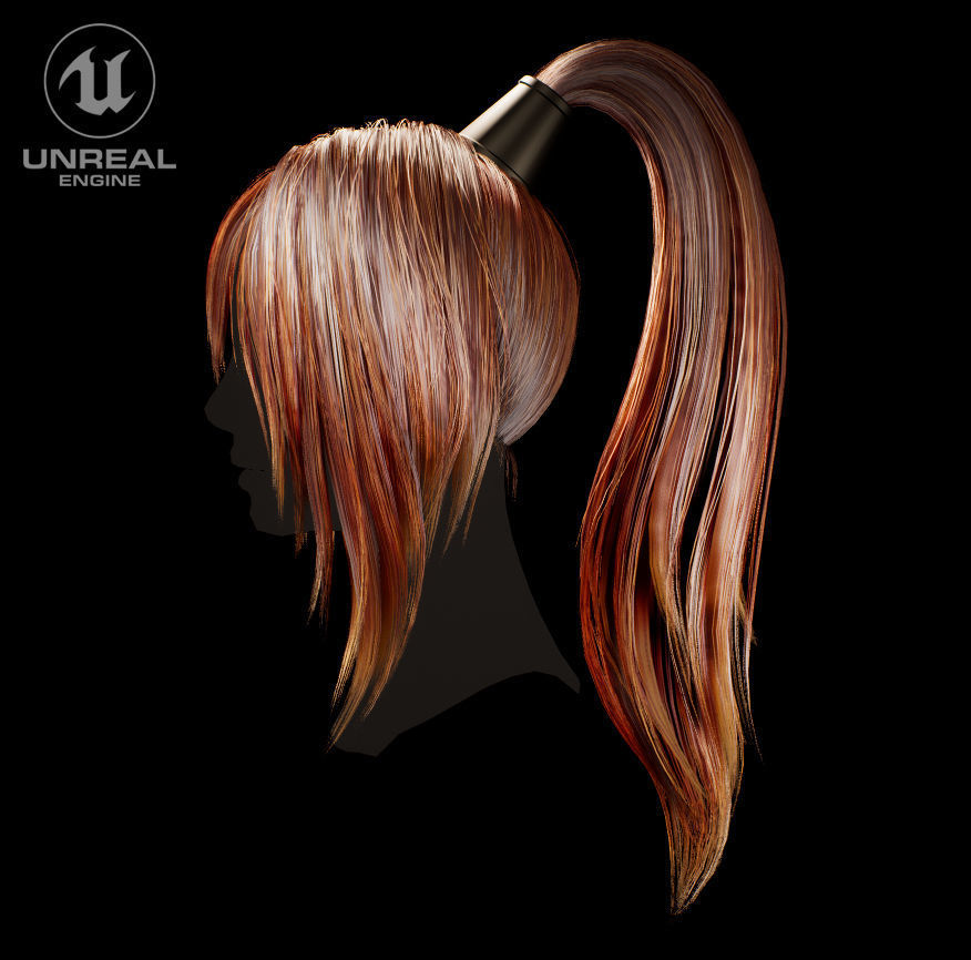 3D model Hairstyle Anime VR / AR / low-poly | CGTrader