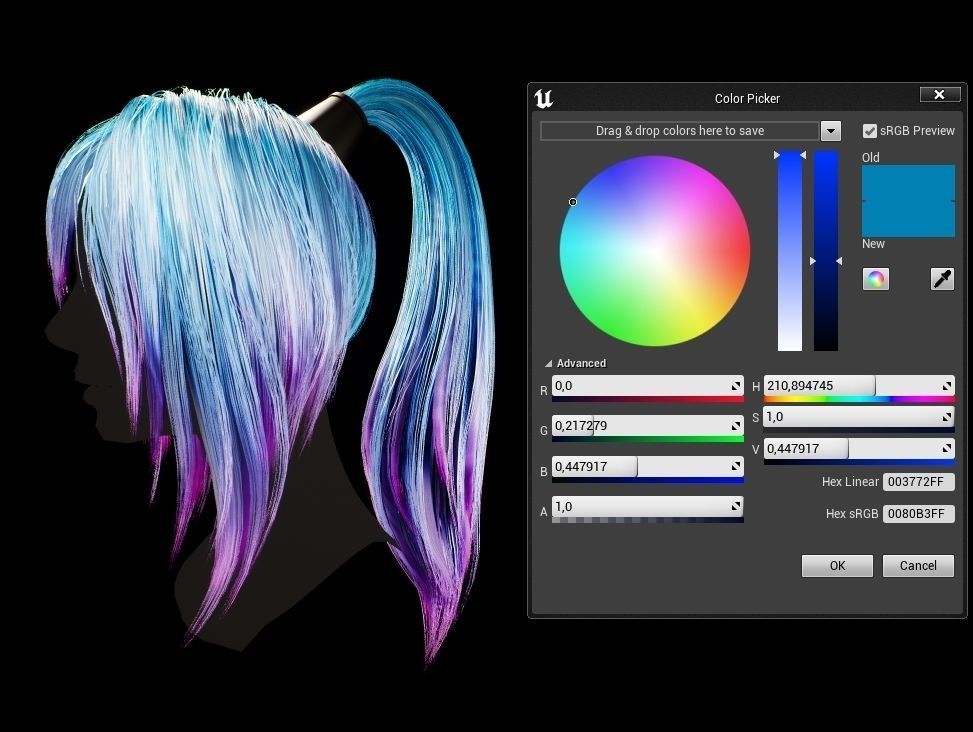 3D model Hairstyle Anime VR / AR / low-poly | CGTrader