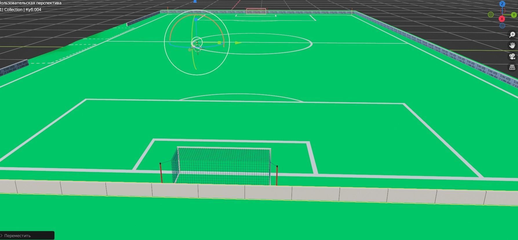 3D model Football Stadium modules and a8 story VR / AR / low-poly ...