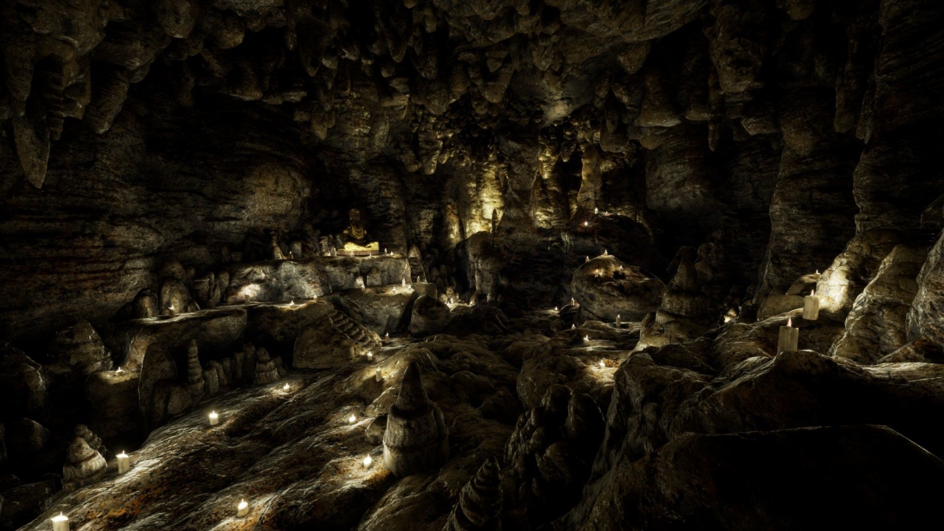 3D model Ancient Modular Fantasy Cave - UE4 VR / AR / low-poly | CGTrader