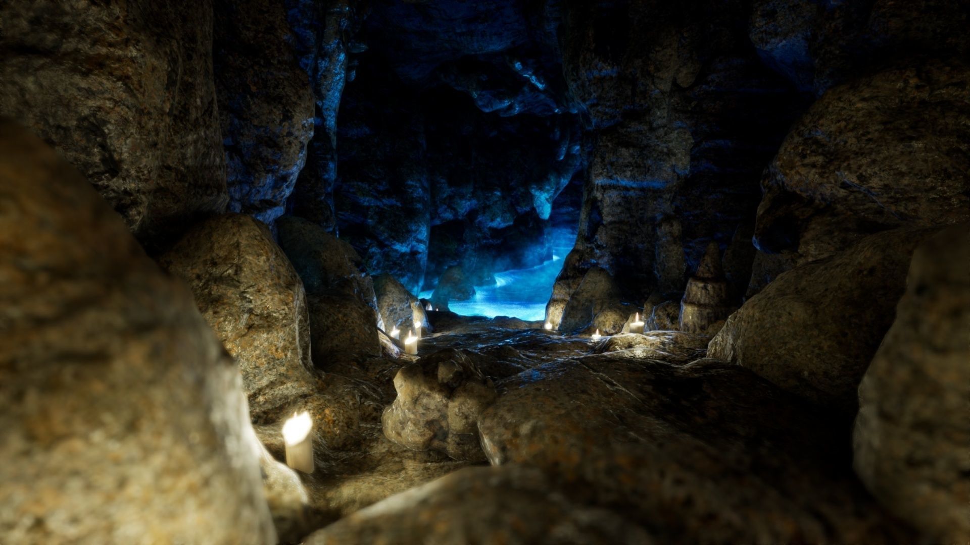 3D model Ancient Modular Fantasy Cave - UE4 VR / AR / low-poly | CGTrader