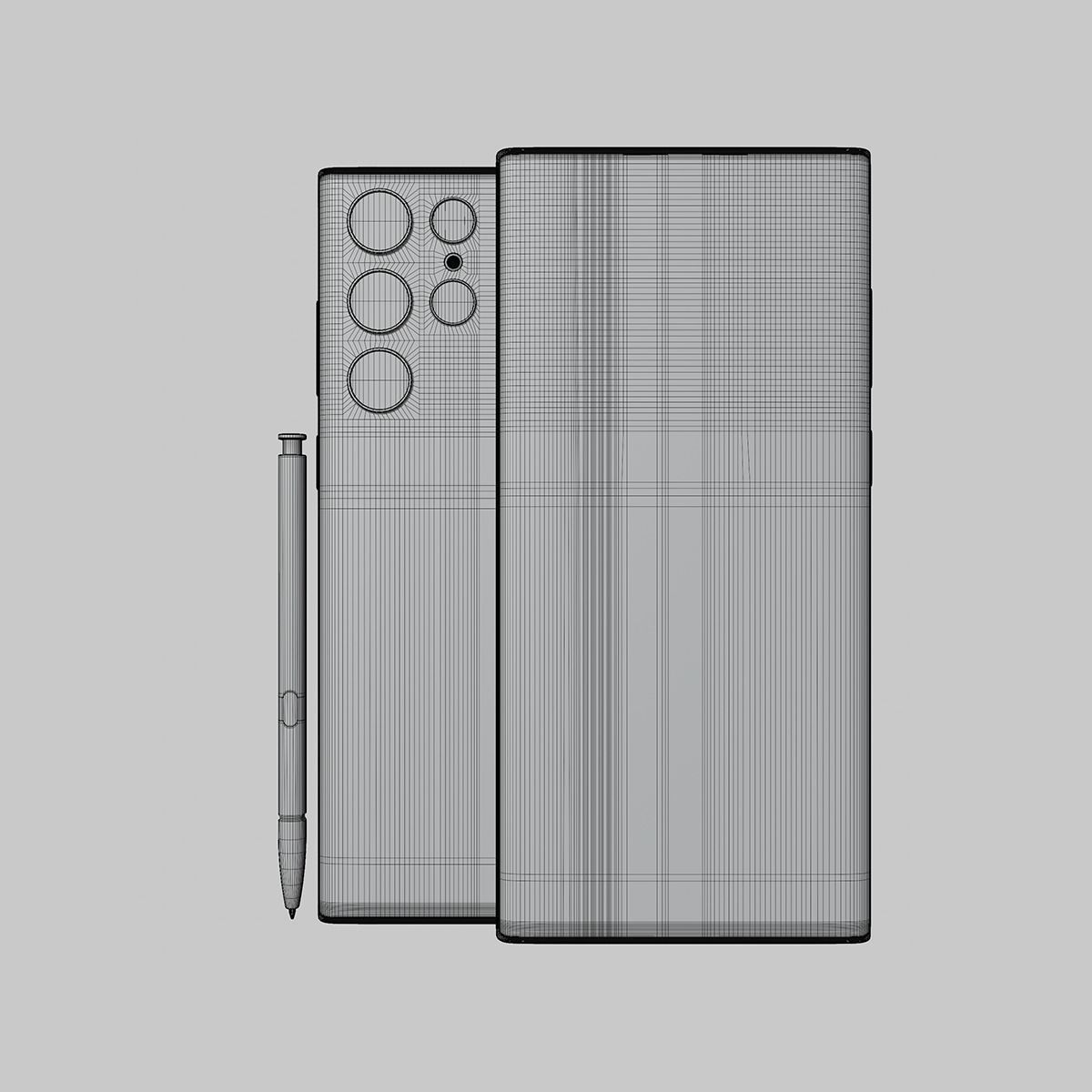 Samsung Galaxy S22 Ultra Burgundy 3D model | CGTrader
