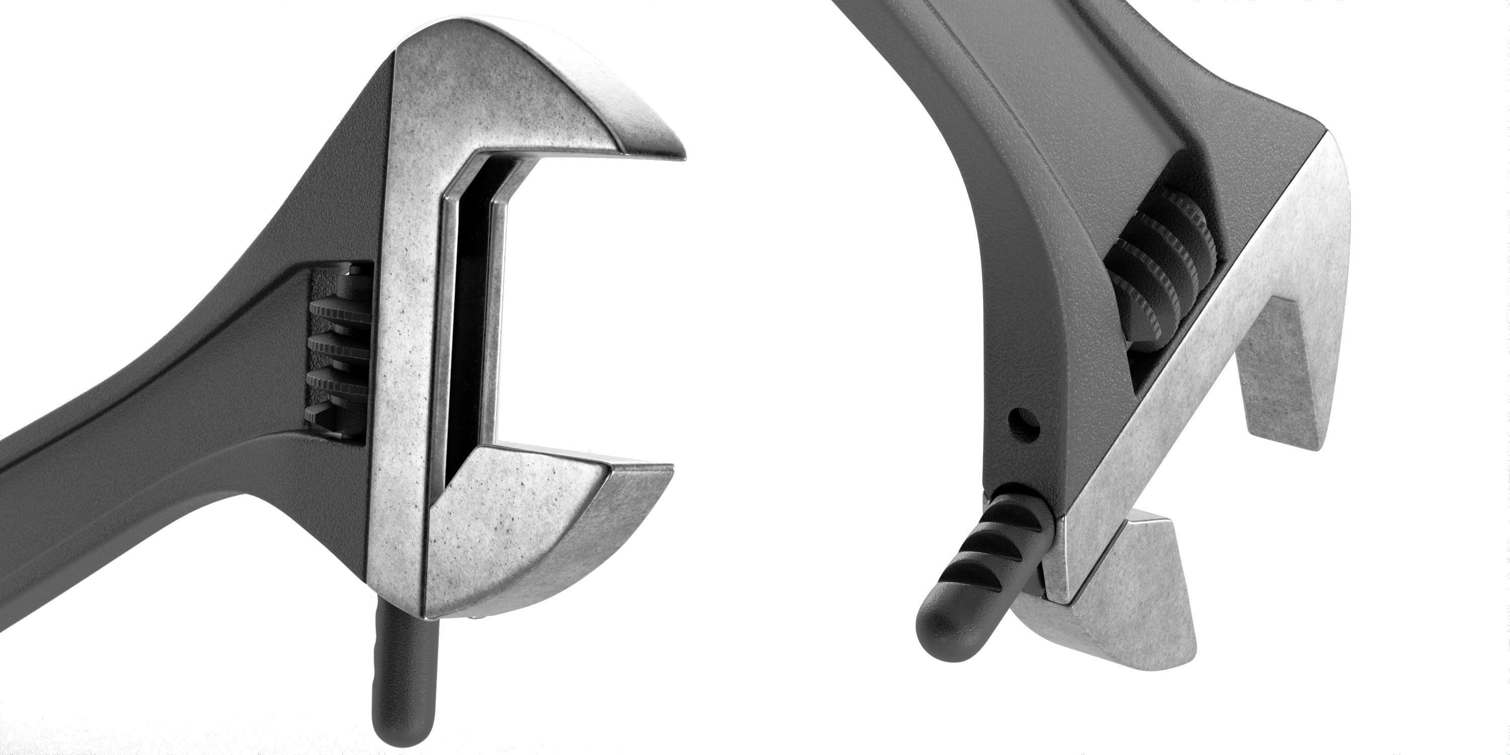Adjustable Wrench 3D model | CGTrader