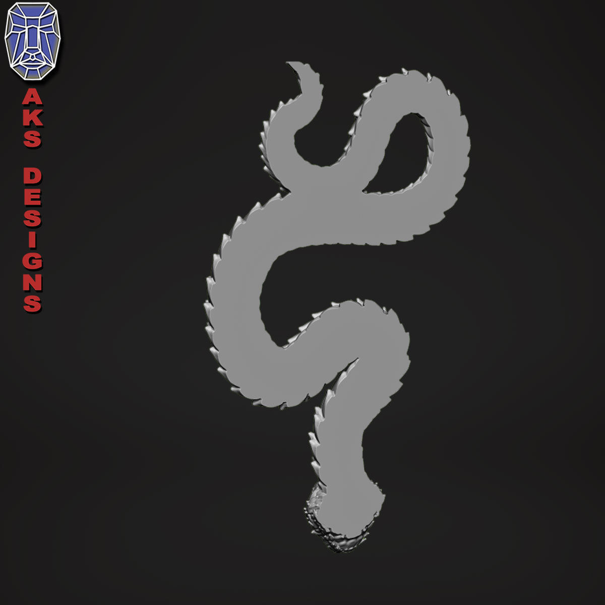 snake version 1 Bas relief for cnc 3D model 3D printable | CGTrader