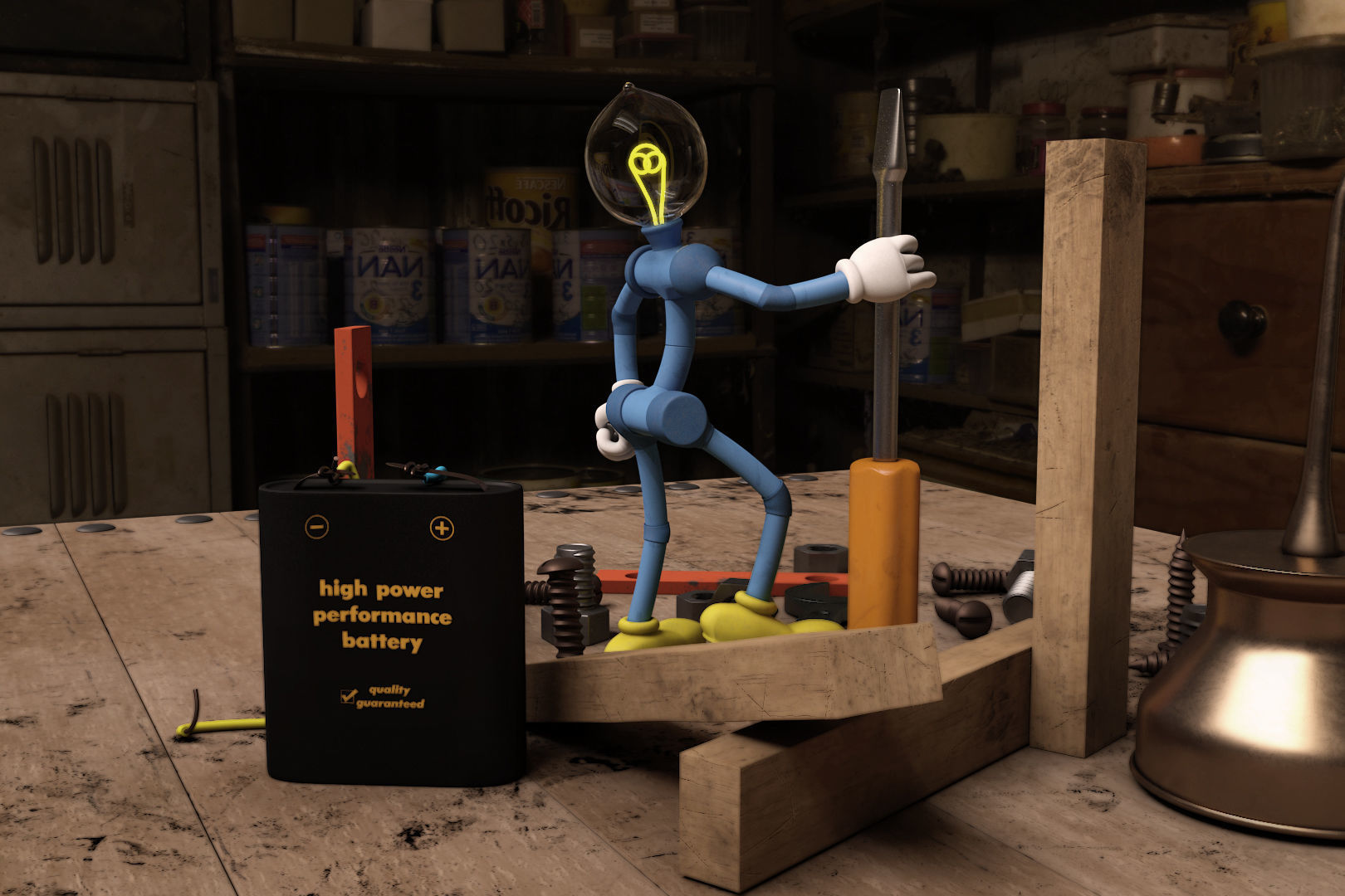 3D model Little Helper VR / AR / low-poly | CGTrader