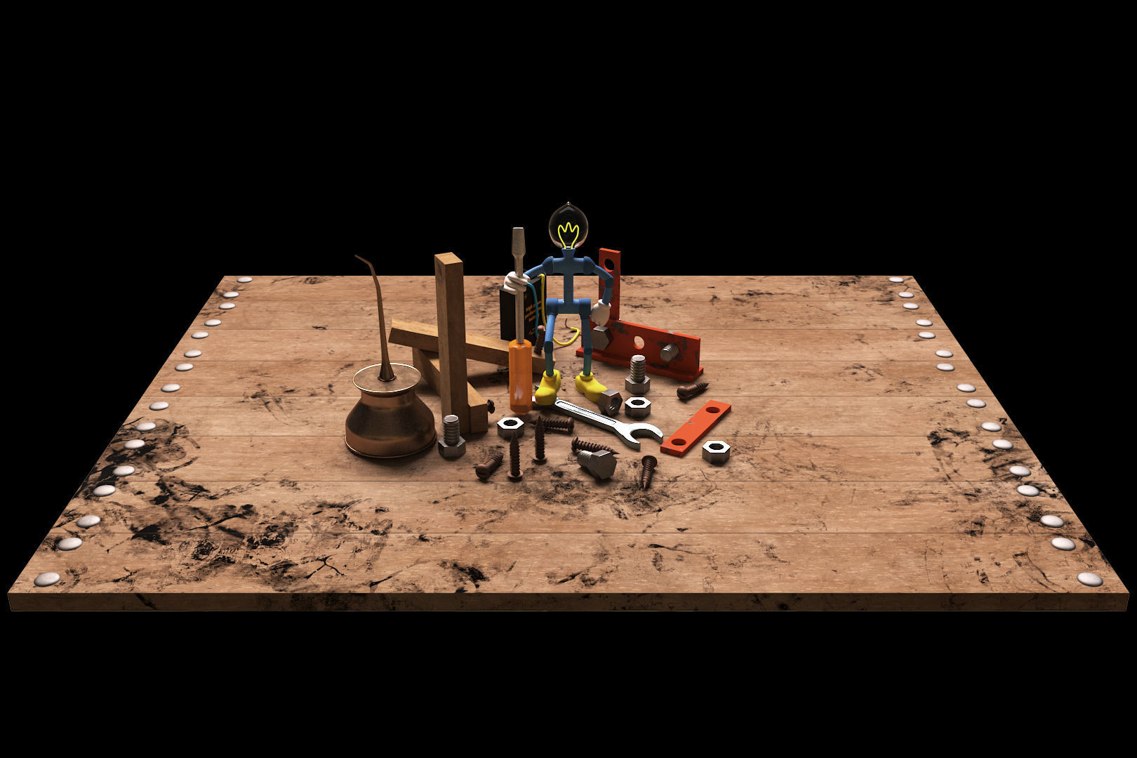 3D model Little Helper VR / AR / low-poly | CGTrader