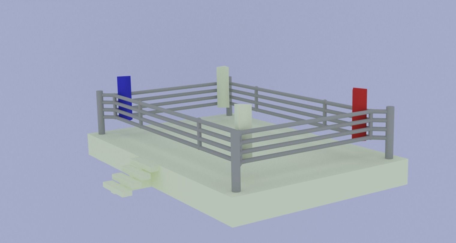 Boxing ring 3D model | CGTrader
