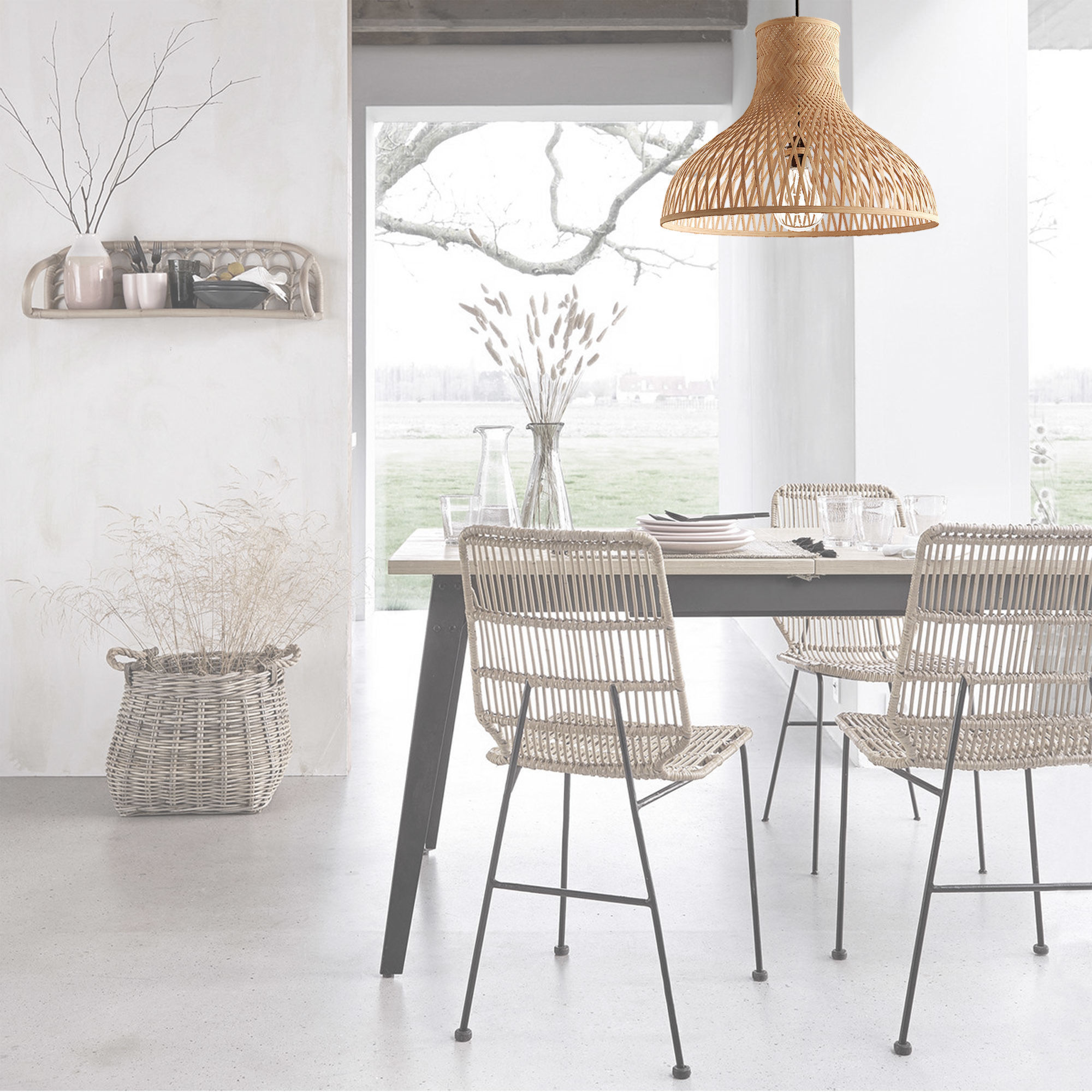 Bamboo lamp ondine 3D model | CGTrader