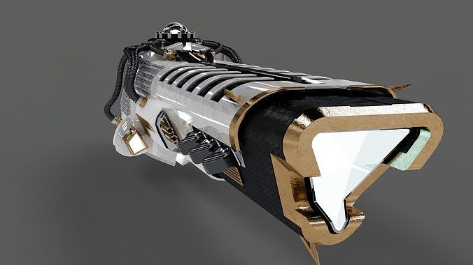 Cyber Rifle 3D model | CGTrader
