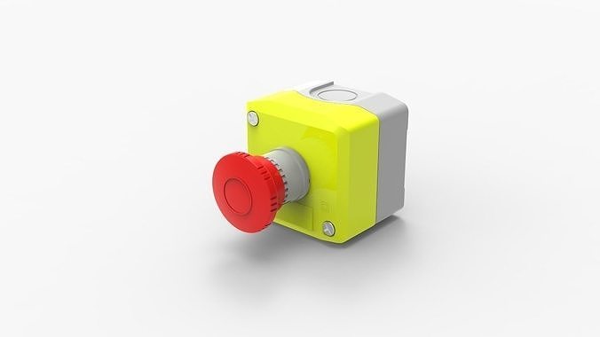 Emergency Stop Button 3D model | CGTrader
