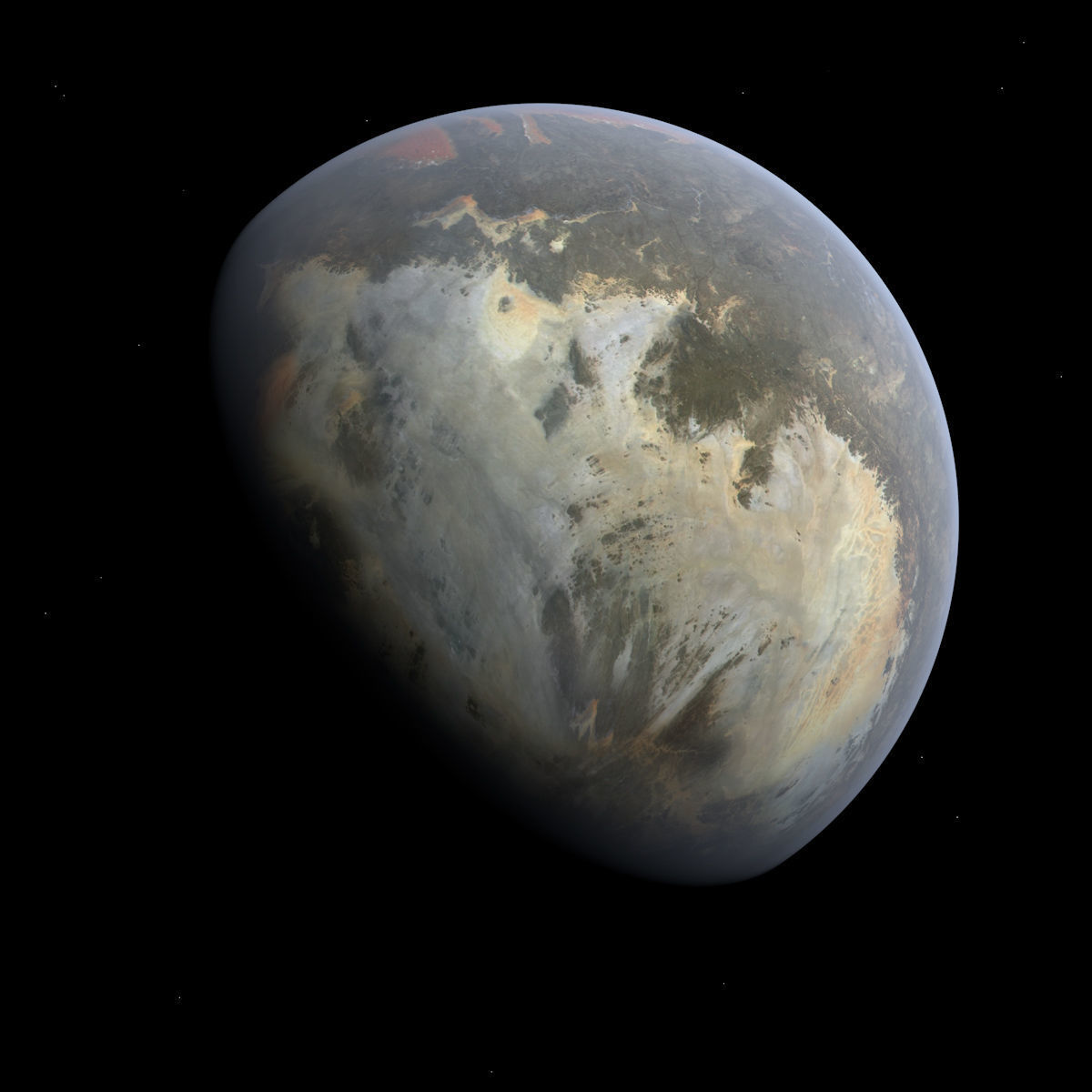 3D model Rocky Planet - Tatooine - Dune - Alien Planet 8k VR / AR / low ...