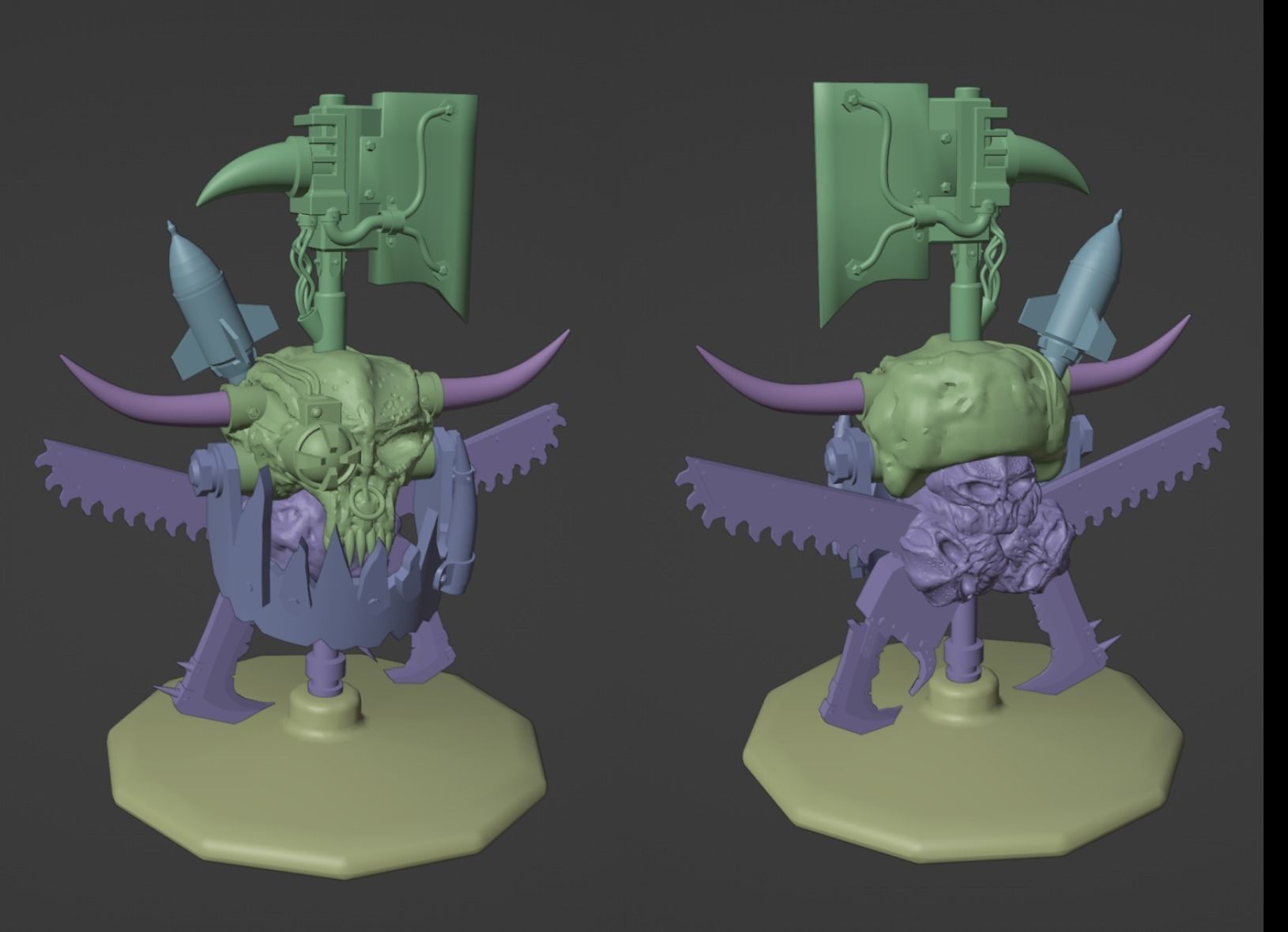Orc figurine dot 40k 3D model 3D printable | CGTrader