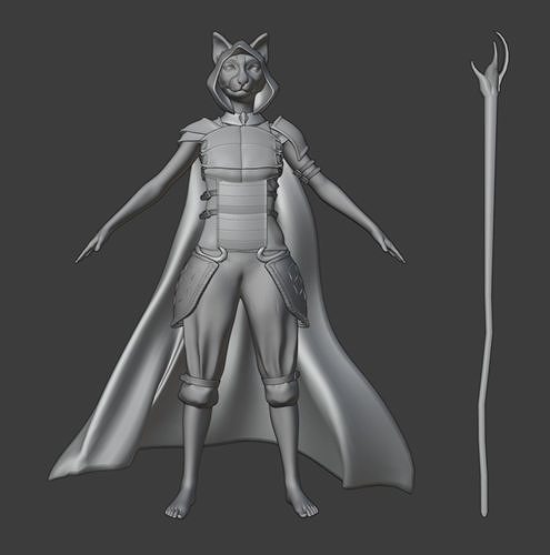 Tabaxi free 3D model | CGTrader