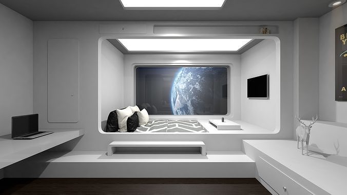 Space Room 3D model | CGTrader