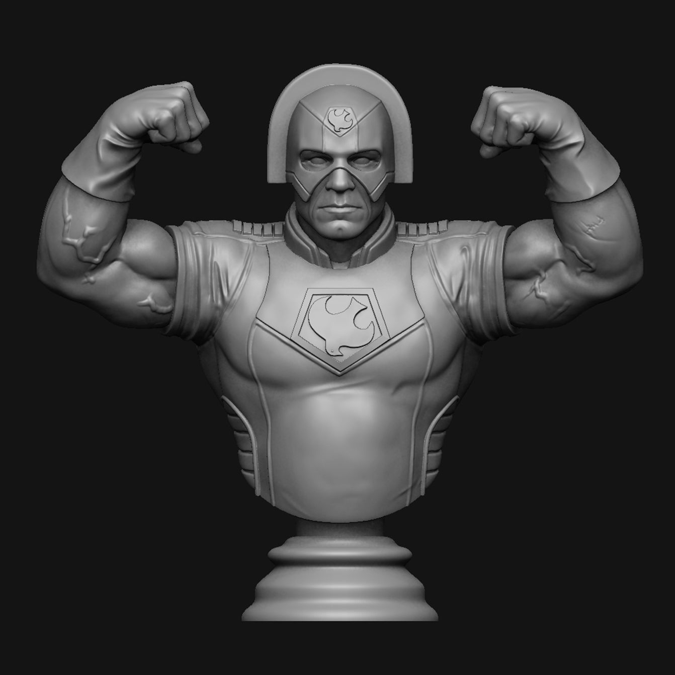 Peacemaker bust 3D model 3D printable | CGTrader