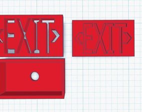 Exit 3D Printing Models | CGTrader