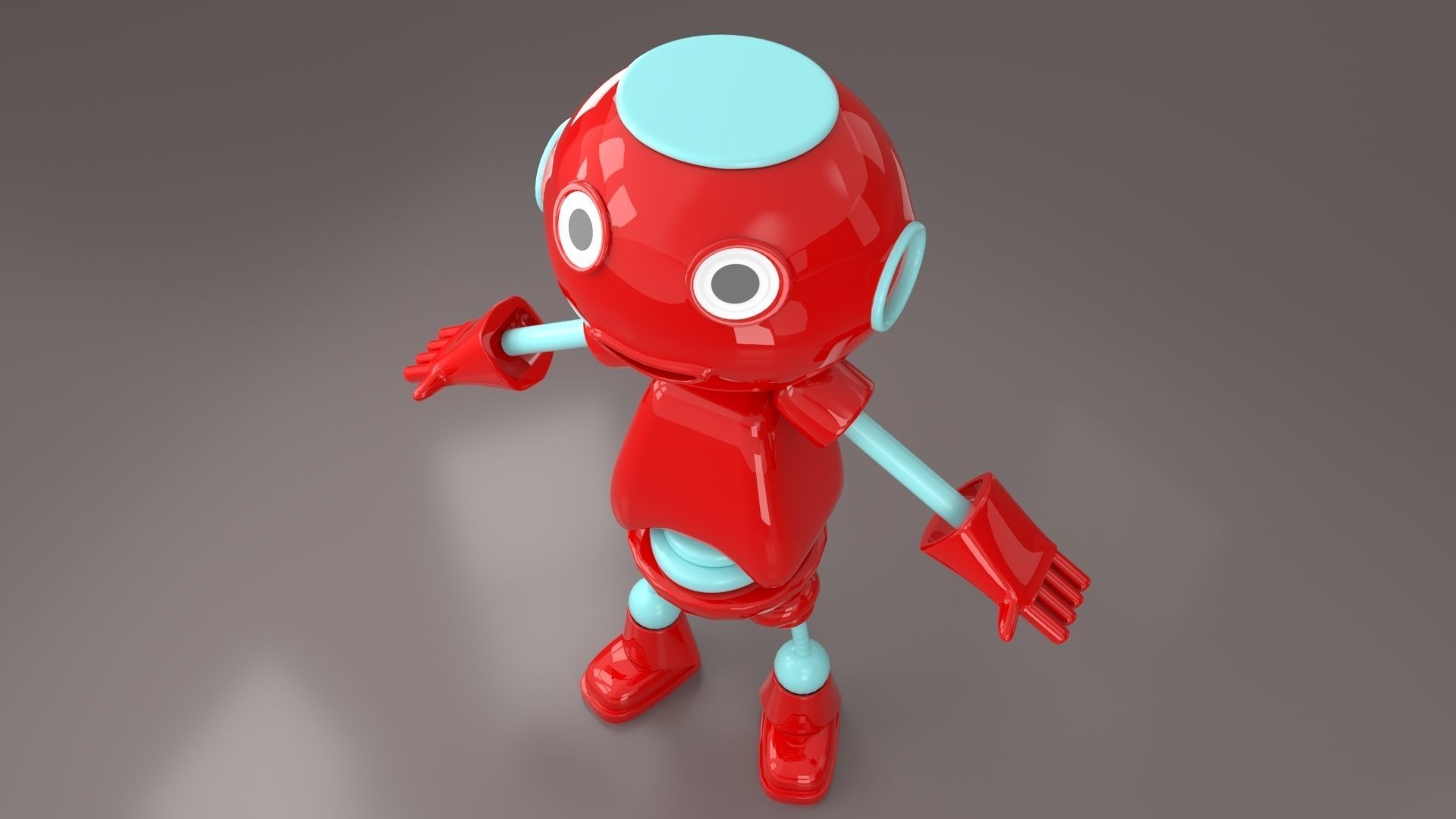 3D model Cute Mini Robot VR / AR / low-poly | CGTrader