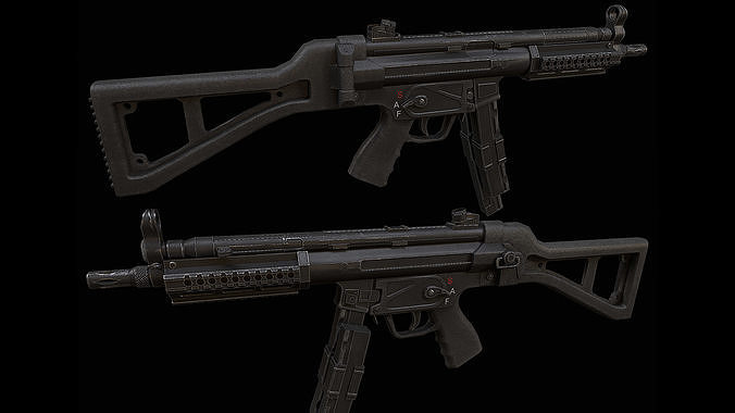 3D model MP5 Custom VR / AR / low-poly | CGTrader