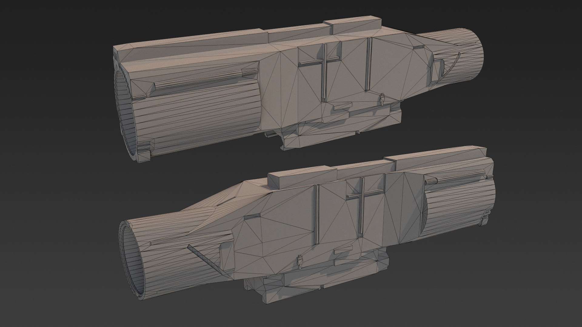3D model Modular Sci-fi gun VR / AR / low-poly | CGTrader