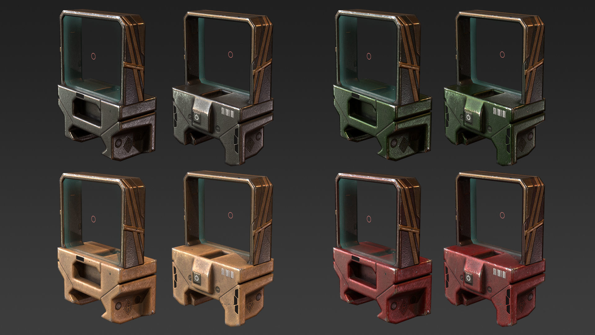 3D model Modular Sci-fi gun VR / AR / low-poly | CGTrader