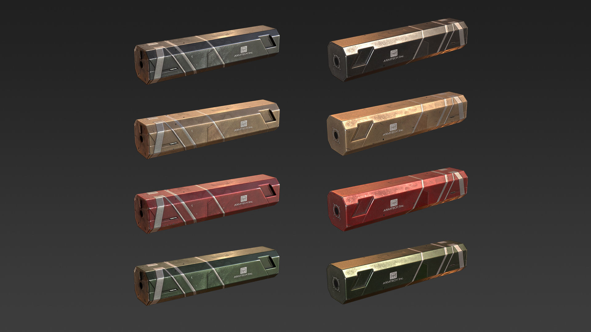 3D model Modular Sci-fi gun VR / AR / low-poly | CGTrader