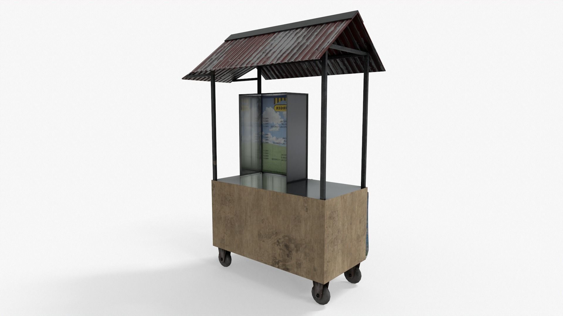 3D model Burger Stall VR / AR / low-poly | CGTrader