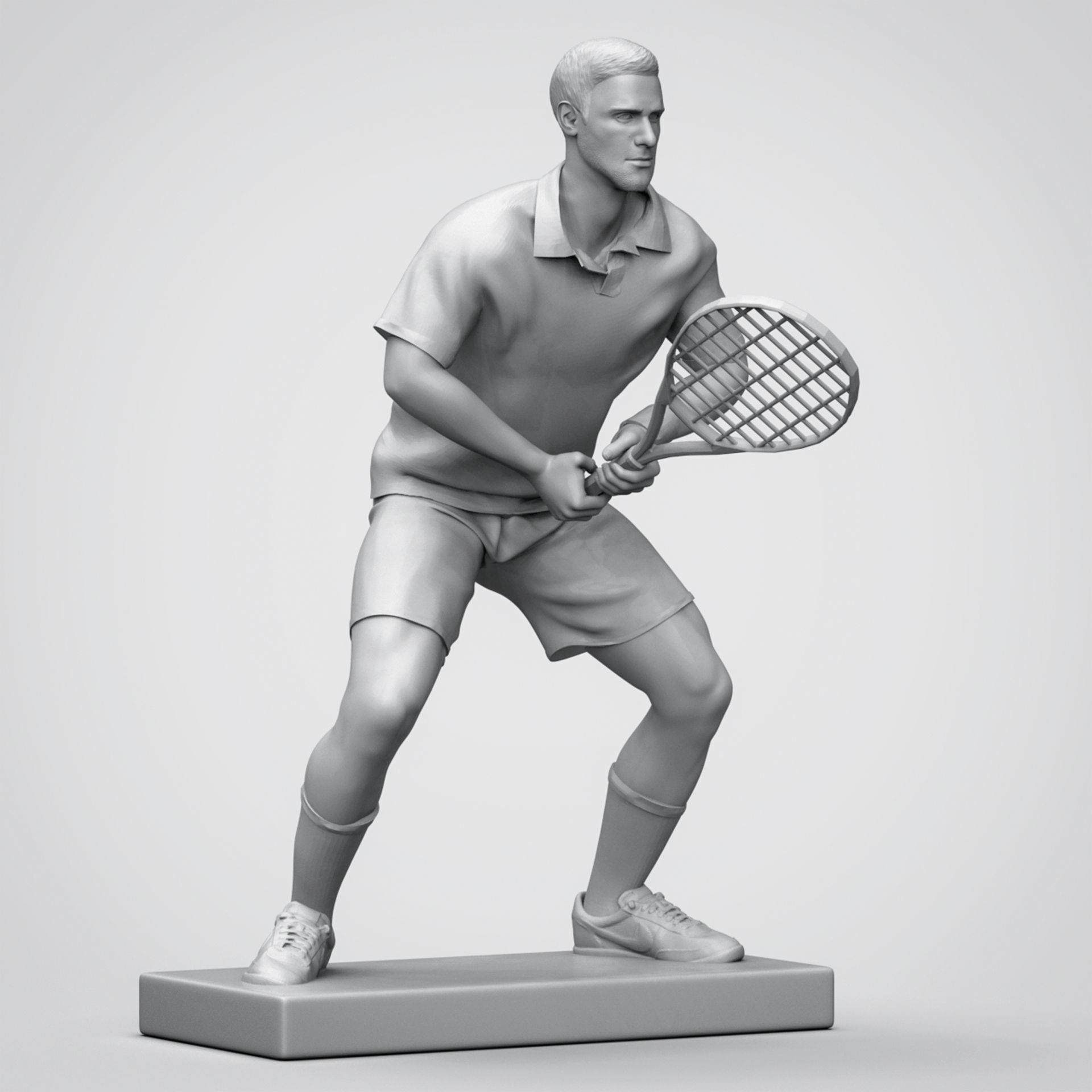 Novak Djokovic 3D Printable 2 3D model 3D printable | CGTrader