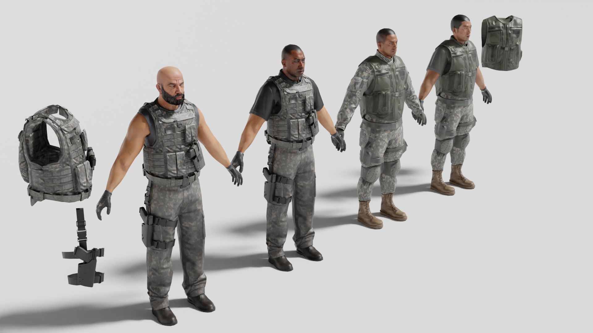 3D model Black Ops is a CIA unit military VR / AR / low-poly | CGTrader
