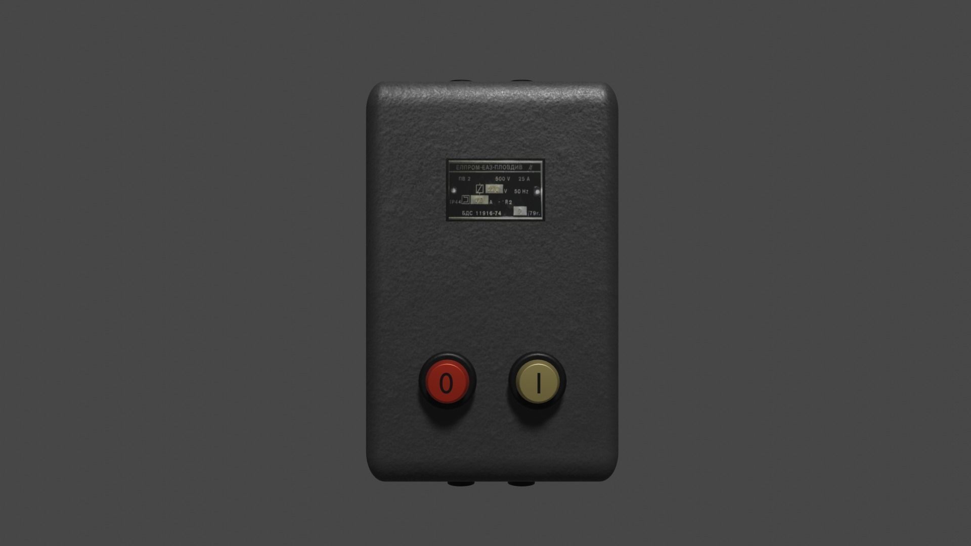 Industrial electric switch free VR / AR / low-poly 3D model | CGTrader