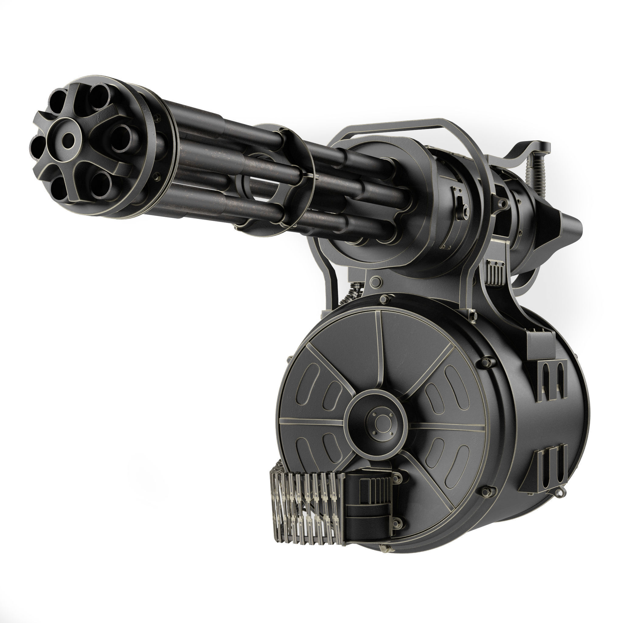 Minigun Fallout 3D model | CGTrader