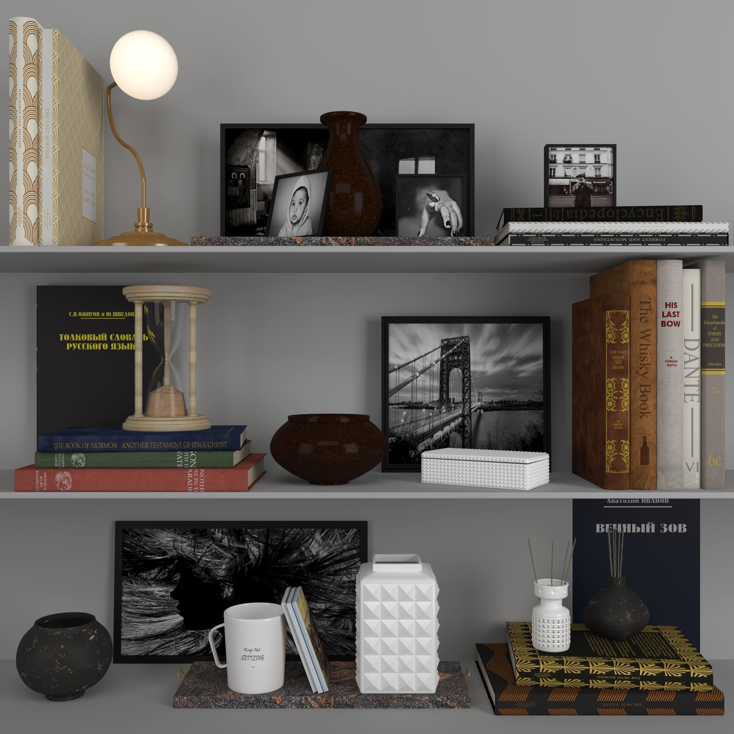 decoration set 01 free 3D model | CGTrader