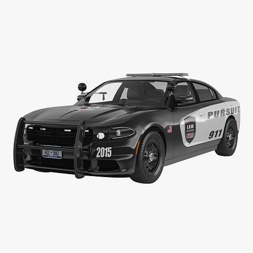 Generic Police Car 3D model | CGTrader