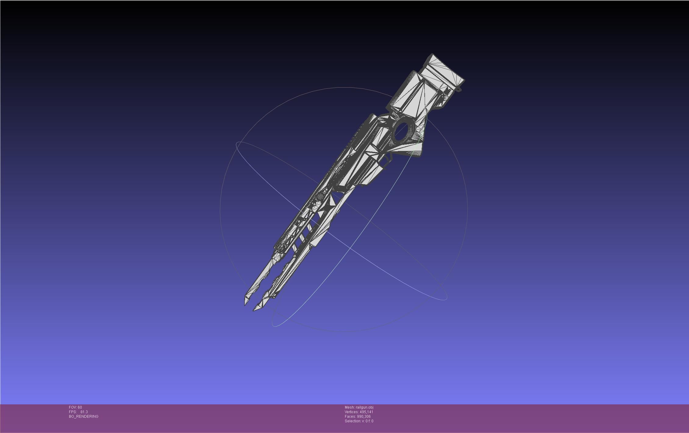 Murder Drones Uzi Railgun Basic Model 3D model | CGTrader